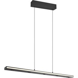 Trio LEUCHTEN LED Pendelleuchte "GRAHAM, H&auml;ngeleuchte h&ouml;henverstellbar, dimmbar, Memoryfunktion", schwarz matt, 7, H: 200cm, 1 Stk., Leuchten, up-and-down Licht Lichtfarbe einstellbar warm- bis kaltwei&szlig; 2300-4000K, LED Pendelleuchte