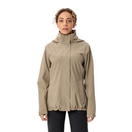 Outdoorjacke Vaude "WOMEN'S ROSEMOOR JACKET II", Damen, Gr. 46, oat, Web, Obermaterial: 100% Polyester. Futter: 100% Polyester. Futter 2: 100% Polyamid, unifarben, regular fit taillenbedeckt, Rundhals, eingesetzt normaler Saum mit Klettverschluss, Jacken Outdoorjacke, mit Rei&szlig;verschlusstaschen, mit Kordelzug an der Kapuze