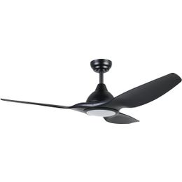 Eglo LED Deckenleuchte "TUNITAS Ventilator & Licht - Stahl - LED - 16W - IP20", schwarz, matt, 1, &Oslash; 132cm H: 38cm, 1 Stk., Leuchten, Ventilator mit Beleuchtung, Wohnzimmer, Schalfzimmern, H38 x &Oslash;132 cm, LED Deckenleuchte