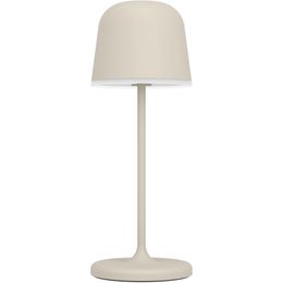 Eglo Tischleuchte "MANNERA-S Tischlampe - Alu, Stahl - LED - 1,8W - IP54", sandfarben, 1, &Oslash; 7,5cm H: 20cm, 1 Stk., Leuchten, Akku Au&szlig;entischleuchte, Gartenlampe m. Erdspie&szlig;, H20 x &Oslash;7,5 cm, Tischleuchte