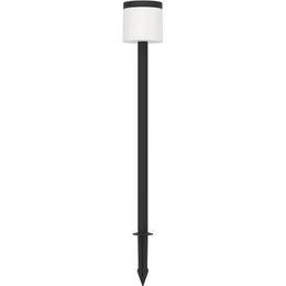 LED Solarleuchte Eglo "Pantete Solarleuchte, Au&szlig;enlampe mit Erdspie&szlig;, Stehlampe au&szlig;en, IP44", schwarz, H:115cm &Oslash;:17,5cm, Leuchten, LED Solarleuchte, Solarleuchte - H115 x &Oslash;17,5 cm - schwarz - 7,5W inkl.
