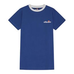 T-Shirt Ellesse, Jungen, Gr. 164 (14), blau (navy), Jersey, Obermaterial: 100% Baumwolle, kontrastfarbene Details, unifarben mit Farbeins&auml;tzen, Rundhals, eingesetzt normaler Saum, Shirts T-Shirt, f&uuml;r Kinder