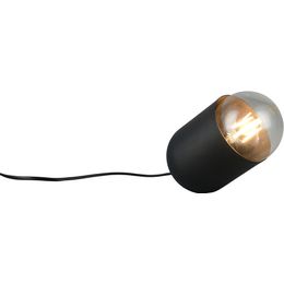 REALITY LEUCHTEN Tischleuchte "NARA, Tischlampe inkl. Leuchtmittel 1x E27 806 Lumen 2700K warmwei&szlig;", schwarz matt, 1, &Oslash; 10,5cm H: 14,5cm, 2 Stk., Leuchten, Tischleuchte mit Schnurschalter und wechselbarem Leuchtmittel (inkl.), Tischleuchte