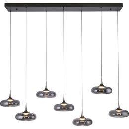 Sch&ouml;ner Wohnen Kollektion LED Pendelleuchte "POSH", grau, 7, H: 80cm, 1 Stk., SCH&Ouml;NER WOHNEN-KOLLEKTION, Leuchten, SCH&Ouml;NER WOHNEN Kollektion, SimplyDim, Memoryfunktion, Comfort-Lift, LED Pendelleuchte