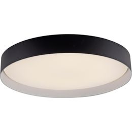 Sch&ouml;ner Wohnen Kollektion LED Deckenleuchte "TAVOLI", schwarz, 1, &Oslash; 49cm H: 7,3cm, 1 Stk., SCH&Ouml;NER WOHNEN-KOLLEKTION, Leuchten, SCH&Ouml;NER WOHNEN Kollektion, CCT 2700-5000K, IR-Fernbedienung, Dimmbar, LED Deckenleuchte