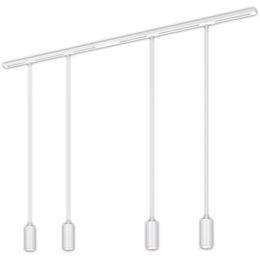 Briloner Leuchten Schienensystem-Sets "RAIL", wei&szlig; matt, H: 142cm, 7 Stk., Leuchten, Schienensystem Rail 1,5 m Wei&szlig; 4,5W Decke Wohnzimmer B&uuml;ro K&uuml;che Flur, Schienensystem-Sets