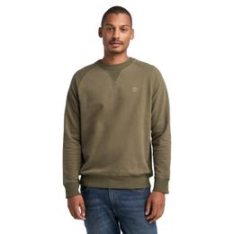 Sweatshirt Timberland "EXETER RIVER Loopback Crew Neck Swe", Herren, Gr. XXL, lf grn, csl erth, Obermaterial: 100% Baumwolle, Sweatshirts Sweatshirt, sportlicher Stil, bequemer Schnitt