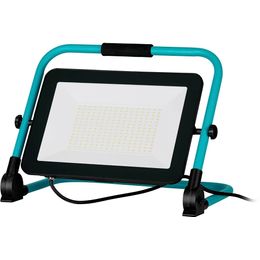 Eglo LED Wandstrahler "Avelar Strahler, tragbare Arbeitsleuchte, Arbeitsscheinwerfer, IP65", schwarz, 1, H: 38cm, 1 Stk., Leuchten, Stehleuchte - L36 x B22 x H38 cm - schwarz, t&uuml;rkis - 150W inkl., LED Wandstrahler