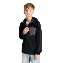Fleecejacke CMP "KID JACKET FIX HOOD", Jungen, Gr. 152, nero, titanio, Obermaterial: 100% Polyester, normal, Jacken Fleecejacke