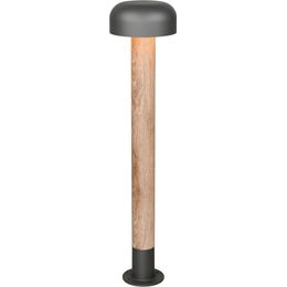 Trio LEUCHTEN Au&szlig;en-Stehlampe "FRASER, Outdoor Stehleuchte H&ouml;he 85cm, exkl 1x E27 max 10W, IP54", grau, 1, &Oslash; 19cm H: 84,5cm, 1 Stk., Leuchten, Stehlampe Garten Terrasse, &Oslash; 19cm H&ouml;he 85cm, wechselbares Leuchtmittel, Au&szlig;en-Stehlampe