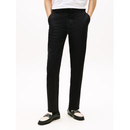 Chinohose Tommy Hilfiger "HARLEM ESSENTIAL", Herren, Gr. 33, L&auml;nge 34, schwarz, Twill, Obermaterial: 97% Baumwolle, 3% Elasthan, unifarben, schmal normal, Hosen Chinohose, Tapered Leg, Basic, schlichtes Design