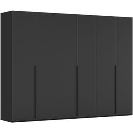 Kleiderschrank "Schrank Garderobe Ankleide Schlafzimmer Flur SERINA Eyecatcher", schwarz (schwarz, schwarz mattglas), B:301cm H:223cm T:61cm, Holzwerkstoff, LeGer Home by Lena Gercke, Schr&auml;nke, Kleiderschrank, in 6 Breiten, 3 Ausf&uuml;hrungen und mit Front Glas oder Dekor MADE IN GERMANY