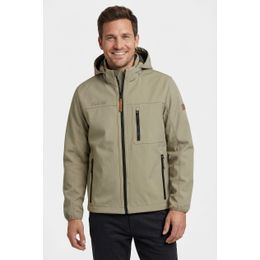 Softshelljacke Camel Active, Herren, Gr. 58, khaki, Softshell, Obermaterial: 100% Polyester, unifarben, regular fit normal, Rundhals, elastischer Bund, Jacken Softshelljacke, mit Kapuze