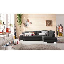 Ecksofa "SO 1200 inkl. Sitztiefen- & R&uuml;ckenverstellung f&uuml;r hohen Sitzkomfort", braun (graubraun gba 34), B:292cm H:89cm T:212cm, 100% Polyester, SET ONE BY Musterring, Sofas, Ecksofa, wahlweise mit Bettfunktion, L-Form