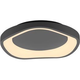 Sch&ouml;ner Wohnen Kollektion LED Deckenleuchte "MONTA", schwarz, 1, &Oslash; 40cm H: 7,5cm, 1 Stk., SCH&Ouml;NER WOHNEN-KOLLEKTION, Leuchten, SCH&Ouml;NER WOHNEN Kollektion, 3-Stufen Dimmer, Memoryfunktion, LED Deckenleuchte