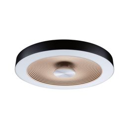 Paulmann LED Deckenleuchte "LED Deckenleuchte Volea IP44 3000K 500lm / 2400lm 230V 4 / 1x18,5W", gold (schwarz, goldfarben), 1, &Oslash; 40cm H: 6,4cm, 1 Stk., Leuchten, Dimmer, LED Deckenleuchte