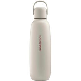 Thermoflasche SodaStream "Metallflasche Fizz&go COOL DWS, 0,9 l, Trinkflasche", sand, H:28cm, Edelstahl, Kunststoff, Trinkflaschen, Thermoflasche, kompatibel mit SodaStream DUO, E-DUO, TERRA, ART & ENSO Wassersprudler