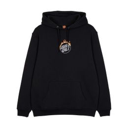 Hoodie Santa Cruz "BURNT OPUS FRONT HOOD", Herren, Gr. XL, schwarz, Obermaterial: 80% Baumwolle, 20% Polyester, Sweatshirts Hoodie