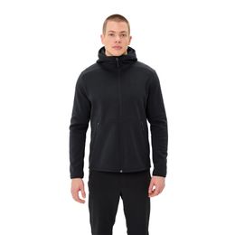 Fleecejacke Vaude "MEN'S IDRIS FLEECE HOODY", Herren, Gr. S, schwarz, Obermaterial: 100% Polyester. Futter: 100% Polyester, Jacken Fleecejacke, mit Kapuze und hohem Kragen, schnell trocknendes Material