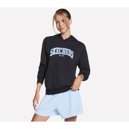 Kapuzensweatshirt Skechers "Women's Hoodie", Damen, Gr. XL (46/48), schwarz, Obermaterial: 54% Baumwolle, 46% Polyester, Sweatshirts Kapuzensweatshirt, sportlicher Stil, f&uuml;r Sportmode-Anl&auml;sse, speziell f&uuml;r Erwachsene