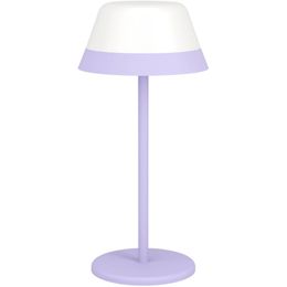 Eglo Tischleuchte "Meggiano Tischlampe, kabellos, aufh&auml;ngbarer Lampenschirm, IP54, Lampe", lila, 2, &Oslash; 15cm H: 32cm, 1 Stk., Leuchten, Tischleuchte - H32 x &Oslash;15 cm - lila - 1X1,5W;1X0,8W inkl., Tischleuchte