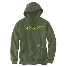 Hoodie Carhartt "Logo", Herren, Gr. S, gr&uuml;n, Obermaterial: 70% Baumwolle CO. 30% Polyester PES., Sweatshirts Hoodie