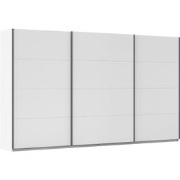 Schwebet&uuml;renschrank OTTO HOME "Kleiderschrank Schrank Garderobe AGORDO mit Dekor- oder Hochglanzfront", wei&szlig; (alpinwei&szlig;, griffleisten graumetallic), B:360cm H:229cm T:62cm, Holzwerkstoff, Schr&auml;nke, Schwebet&uuml;renschrank, in 4 Breiten und 2 H&ouml;hen MADE IN GERMANY