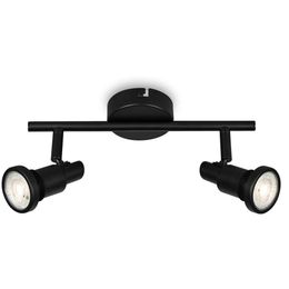 Briloner Leuchten LED Deckenspot "LED Spotleuchte 2-flammig, Metall, schwarz", schwarz, Leuchten, LED Deckenspot
