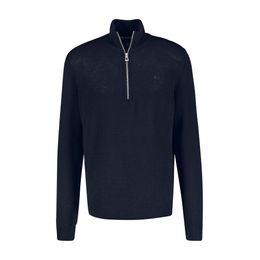 Troyer Lerros "Schurwoll-Stricktroyer mit Kaschmiranteil", Herren, Gr. XXL, blau (classic navy), 88% Schurwolle, 12% Kaschmir, ohne Ausschnitt, Pullover Troyer