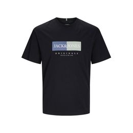 Jack & Jones Jack & Jones T-Shirt 'JWHFREDERIKSBERG' Herren Gr&ouml;&szlig;e S navy / hellgrau / schwarz / wei&szlig;