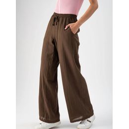 MND Hose 'Wide gauze trousers' Damen Gr&ouml;&szlig;e 40 braun