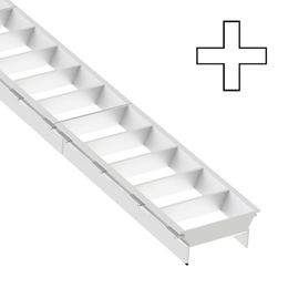 SLC Lamellenraster Click, X-Modul, wei&szlig;, Kunststoff