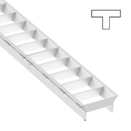 SLC Lamellenraster Click, T-Modul, wei&szlig;, Kunststoff