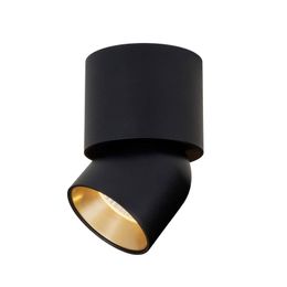 SLC LED-Deckenstrahler CUP, schwarz/gold, 927, &Oslash; 7,5 cm, dim