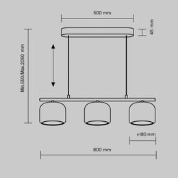 Maytoni LED-H&auml;ngeleuchte Spirito, 3-flammig, wei&szlig;, Glas, dim