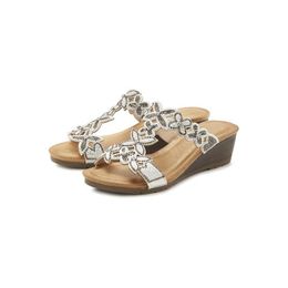 VIVANCE BY LASCANA Pantolette 'Mule, Sommerschuh, Sandale,' wei&szlig; Gr. 38 f&uuml;r Damen. Mit Glitzersteine