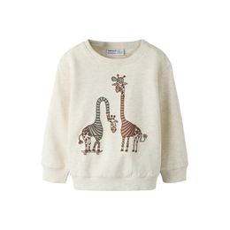 name it Sweatshirt 'NMMDenson' Jungen Gr&ouml;&szlig;e 110 ecru / braun / mint / wei&szlig;