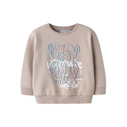name it Sweatshirt Jungen Gr&ouml;&szlig;e 116 hellblau / greige / wei&szlig;