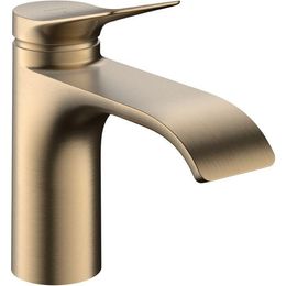 Hansgrohe Vivenis Waschtischarmatur 75014140 Ausladung 133mm, mit Zugstangen-Ablaufgarnitur, brushed bronze