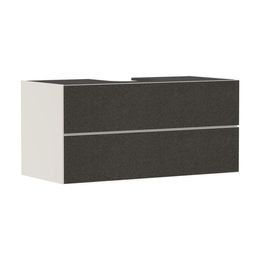 Hansgrohe Xevolos E Waschtischunterschrank 54194660 1180x555x550mm, 2 Schubladen, sandbeige matt, Textil dunkelgrau