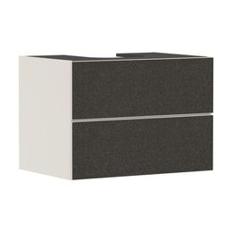 Hansgrohe Xevolos E Waschtischunterschrank 54188660 780x555x550mm, 2 Schubladen, sandbeige matt, Textil dunkelgrau