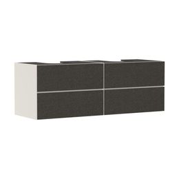 Hansgrohe Xevolos E Waschtischunterschrank 54200660 1570x555x550mm, 4 Schubladen, sandbeige matt, Textil dunkelgrau