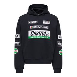 Only & Sons Junior Sweatshirt 'OSJCastrol' Jungen Gr&ouml;&szlig;e 170/176 gr&uuml;n / schwarz / wei&szlig;