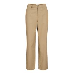 Vila Hose 'VIRekka' Damen Gr&ouml;&szlig;e 38 beige / wei&szlig;