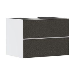 Hansgrohe Xevolos E Waschtischunterschrank 54187660 780x555x550mm, 2 Schubladen, mattwei&szlig;, Textil dunkelgrau