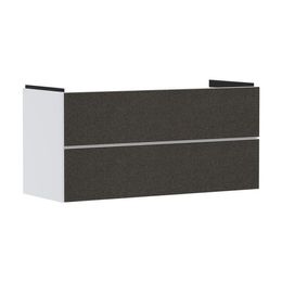 Hansgrohe Xevolos E Waschtischunterschrank 54184660 1180x555x475mm, 2 Schubladen, mattwei&szlig;, Textil dunkelgrau