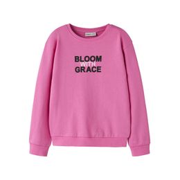 name it Sweatshirt M&auml;dchen Gr&ouml;&szlig;e 134/140 pink / rosa / schwarz