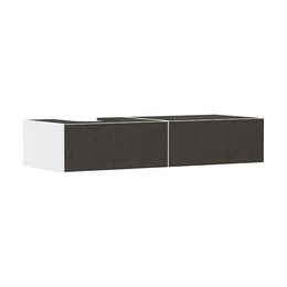 Hansgrohe Xevolos E Waschtischunterschrank 54319660 1370x550x275mm, 2 Schubladen, links, mattwei&szlig;, Textil dunkelgrau