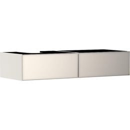 Hansgrohe Xevolos E Waschtischunterschrank 54320790 1370x550x275mm, 2 Schubladen, links, sandbeige matt, sandbeige metallic