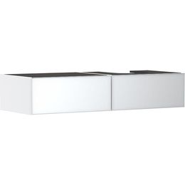 Hansgrohe Xevolos E Waschtischunterschrank 54322320 1370x550x275mm, 2 Schubladen, rechts, mattwei&szlig;, wei&szlig; metallic